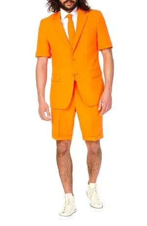 Opposuits Trim Fit Two-piece Short Suit With Tie