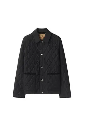Burberry Quilted Nylon Jacket - Black/sand