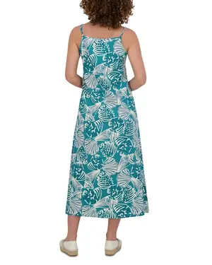 POINT Linen Blend A-line Slip Dress - Shells
