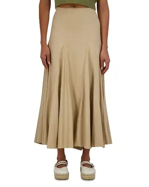 POINT Linen Gore Skirt - Sand