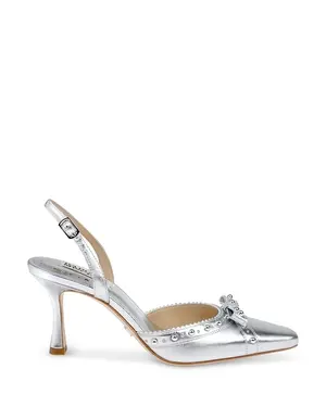 Badgley Mischka Gizelle Pumps - Silver Leather
