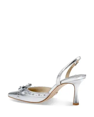 Badgley Mischka Gizelle Pumps - Silver Leather