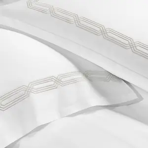 HUDSON PARK COLLECTION Italian Tivoli Embroidered King Sham, Pair Exclusive - Silver