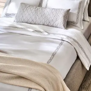 HUDSON PARK COLLECTION Italian Tivoli Embroidered King Sham, Pair Exclusive - Silver