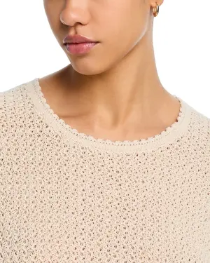 Rag & Bone Khloe Short Sleeve Open Knit Sweater