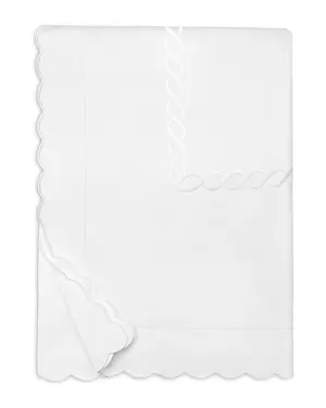 PRATESI Treccia Splendore Duvet Cover, Twin - White/white