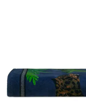 PRATESI Leopardo Beach Towel - Navy