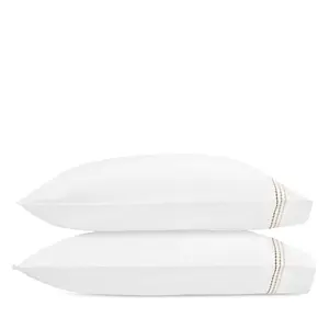 MATOUK Amara Triple Pearl King Pillowcase, Pair - Beach