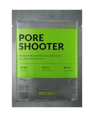 RETURNU Poreshooter Facial Sheet Mask - No Color