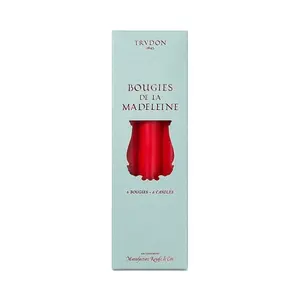 TRUDON Madeleine Taper Candles, Box Of 6 Bright Red