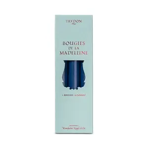TRUDON Madeleine Taper Candles, Box Of 6 Navy Blue