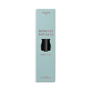 TRUDON Royale Taper Candles, Box Of 6 - Black