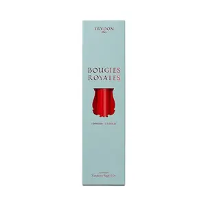 TRUDON Royale Taper Candles, Box Of 6 - Red