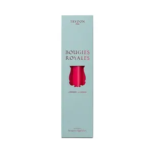TRUDON Royale Taper Candles, Box Of 6 - Red