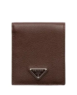 Prada Leather Wallet - Brown