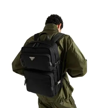 Prada Re-nylon And Saffiano Leather Backpack