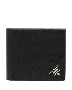Prada Saffiano Leather Wallet - Black
