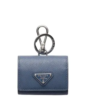 Prada Saffiano Leather Headphone Case - Blue