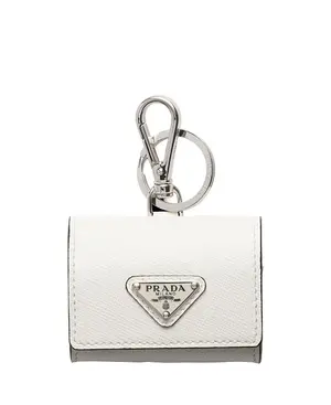 Prada Saffiano Leather Headphone Case - White