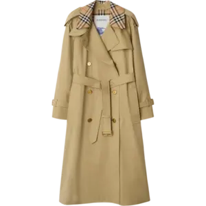 Burberry Burberry Long Check Collar Castleford Trench Coat Hamper