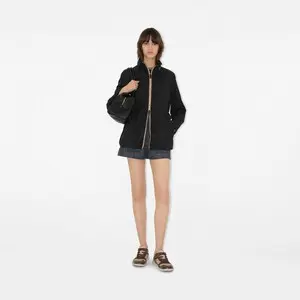 Burberry Checker-tape Nylon Parka - Black