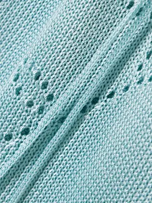 Calle Del Mar Pointelle-knit Shorts