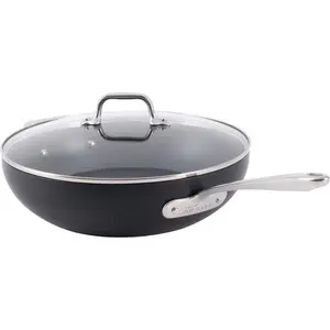 ALL-CLAD Ha1 Expert Hard Anodized Nonstick 12-inch Chef's Pan With Lid - Black