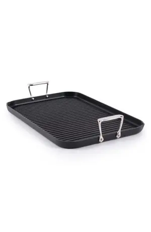 ALL-CLAD Ha1 Expert Hard Anodized Nonstick Double-burner Grill Pan - Black