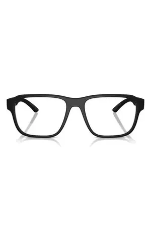 Prada 52mm Irregular Optical Glasses - Rubber Black