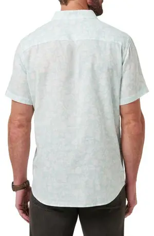 Travis Mathew Double Room Short Sleeve Button-up Shirt