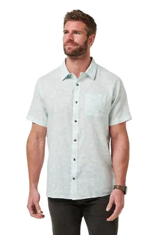 Travis Mathew Double Room Short Sleeve Button-up Shirt