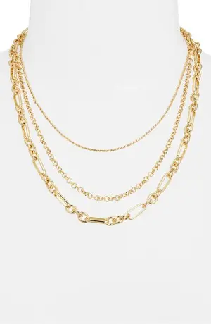 Nordstrom Set Of Layered Chain Necklaces