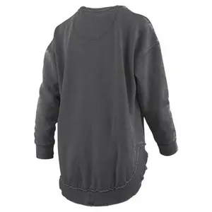 PRESSBOX Tennessee Volunteers Melange Poncho Fleece Pullover Sweatshirt - Black
