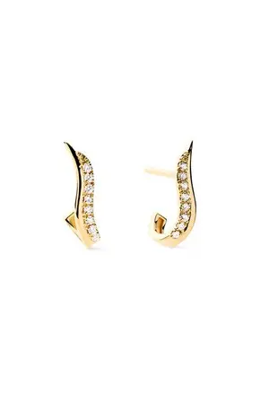 ANA LUISA Flame Stud Earrings - Gold