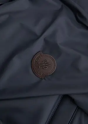 Moncler Meidassa Shell-satin Jacket - Navy