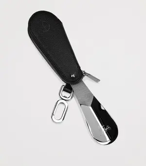 CHRISTIAN LOUBOUTIN Mooncrest Leather Shoehorn Holder