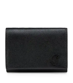 CHRISTIAN LOUBOUTIN Mooncrest Leather Trifold Wallet