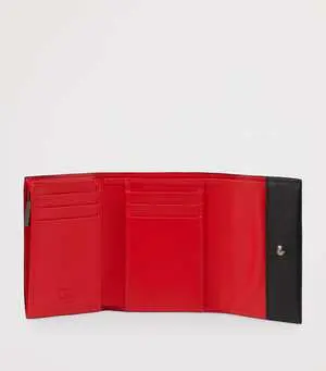 CHRISTIAN LOUBOUTIN Mooncrest Leather Trifold Wallet