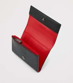 CHRISTIAN LOUBOUTIN Mooncrest Leather Trifold Wallet