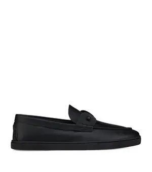 CHRISTIAN LOUBOUTIN Chambeliboat Leather Loafers - Black