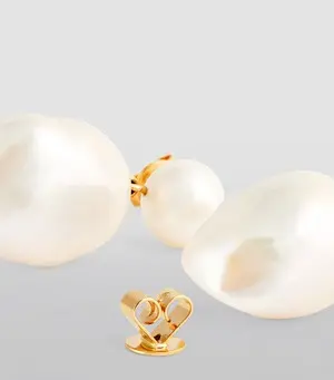 Sophie Bille Brahe Venus Blanc Pearl Drop Earrings - Gold