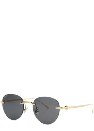 Cartier Pasha De -tone Titanium Sunglasses - Gold