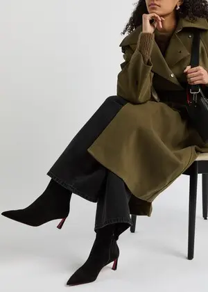 CHRISTIAN LOUBOUTIN Condora 55 Suede Ankle Boots