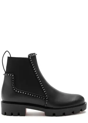 CHRISTIAN LOUBOUTIN Out Lina Spike Leather Ankle Boots