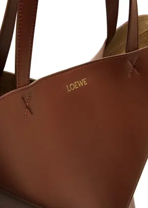 Loewe Puzzle Large Leather Tote - Dark Brown