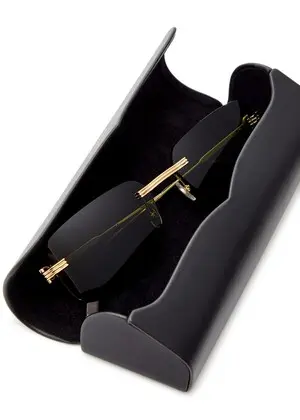 CARTIER Rectangle-frame Sunglasses