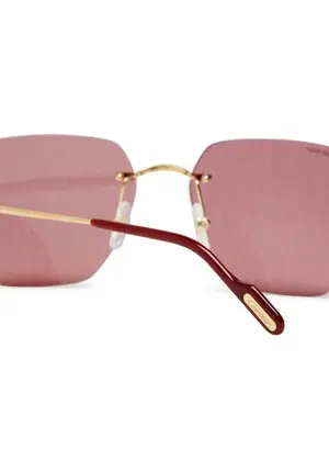Cartier Signature C De Printed Rimless Sunglasses