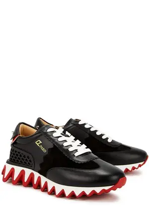 CHRISTIAN LOUBOUTIN Loubishark Donna Leather Sneakers - Black