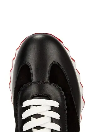 CHRISTIAN LOUBOUTIN Loubishark Donna Leather Sneakers - Black