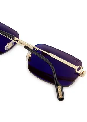 Cartier Première De Rimless Sunglasses - Gold